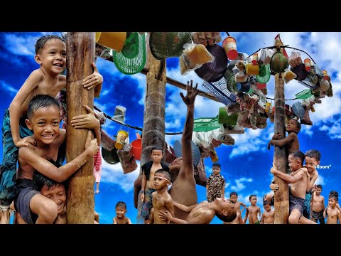 Semangat Kemerdekaan Lomba Panjat Pinang Bocil di Indonesia