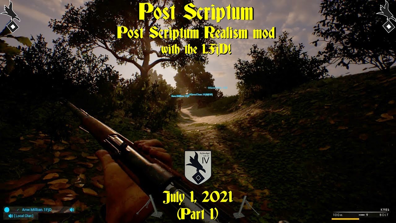 Post Scriptum PSRM Event with the 1FjD! (Post Scriptum Realism Mod IR9 ...