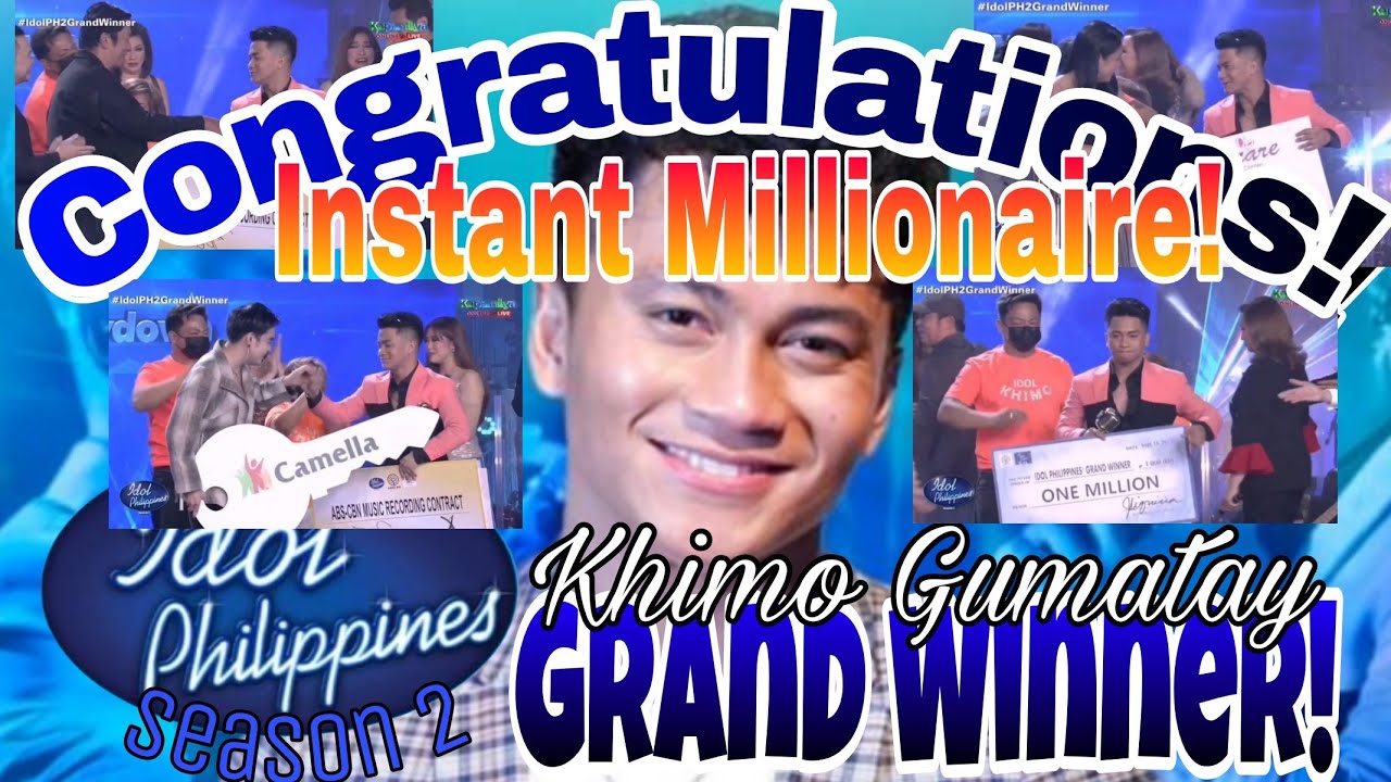 Instant Millionaire! Idol Philippines Season 2 Grand Winner Khimo ...