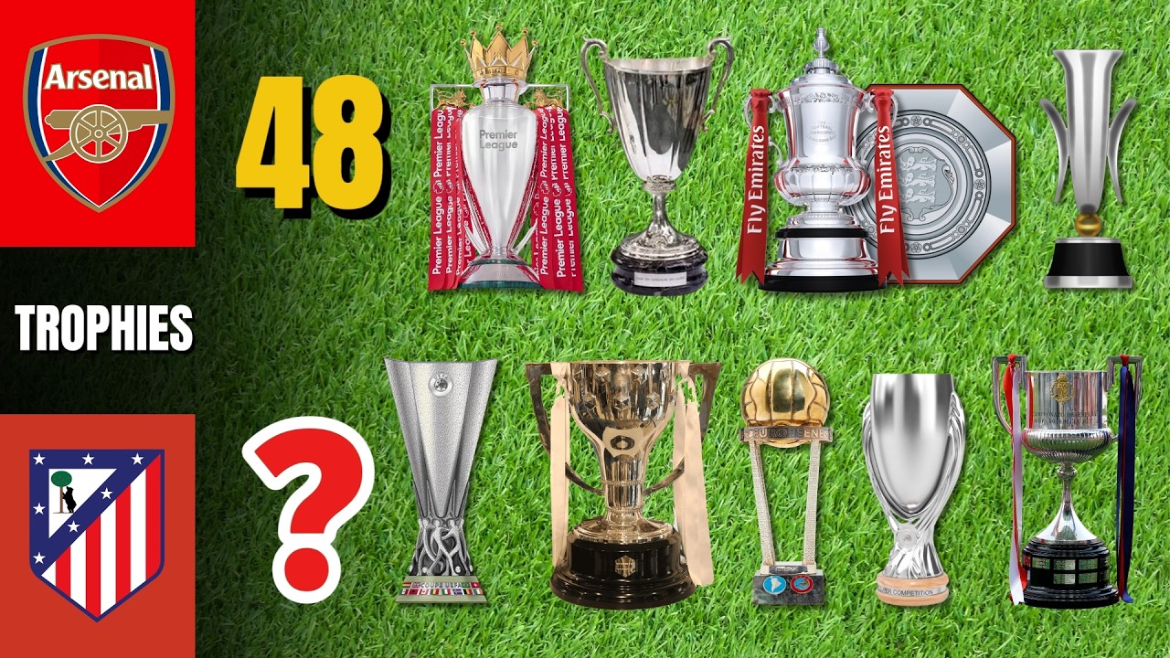 Arsenal vs Atlético Madrid: Who Has More Trophies? 🏆 Football ...