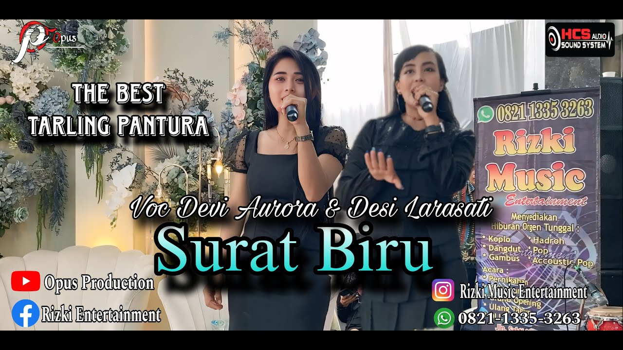 SURAT BIRU_VOC DEVI & DESI_RIZKI MUSIC ENTERTAINMENT - YouTube