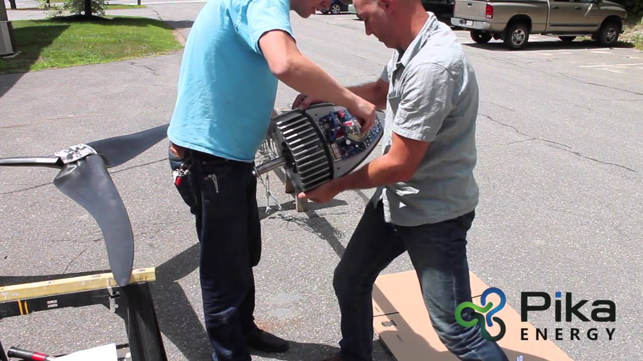 Installing the Pika Energy T701 Turbine on Vimeo - YouTube