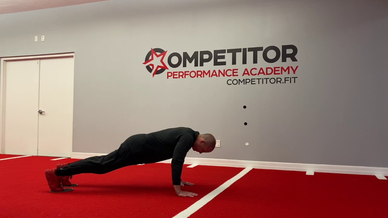 Push Up with Slider Knee Tuck - YouTube