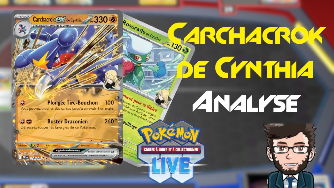 DECK DE CYNTHIA - Analyse #189 du deck Carchacrok-EX de Cynthia sur ...