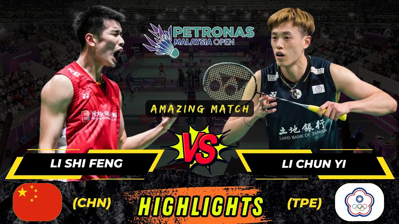Wow‼️ Amazing 🔴 Li Shi Feng (CHN) vs Lin Chun-Yi (TPE) PETRONAS ...