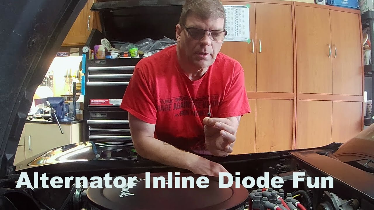 GM Alternator inline Diode Install - YouTube