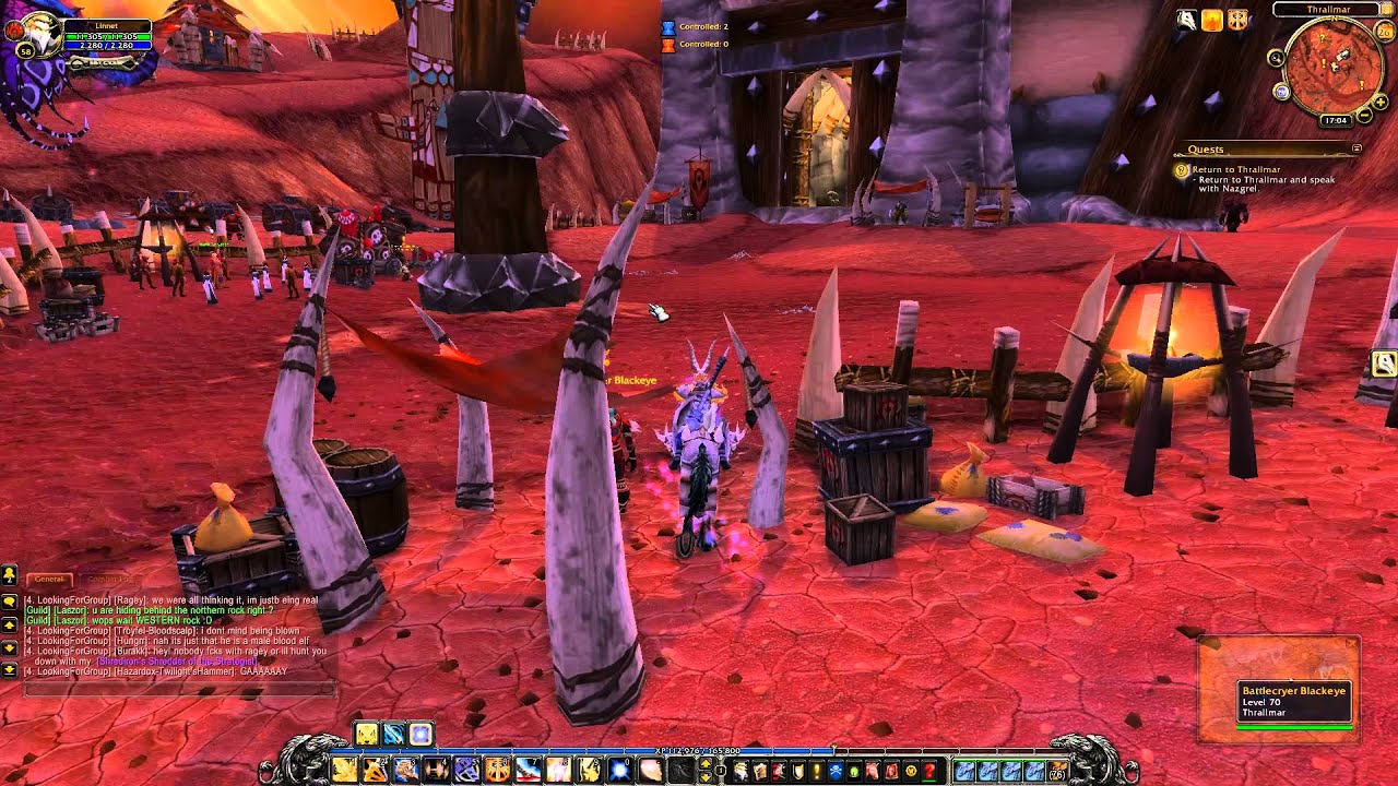 Return to Thrallmar Quest Playthrough - Hellfire Peninsula - YouTube