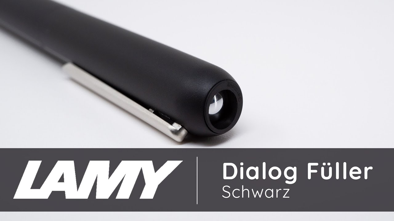 Lamy Dialog Fountain Pen | 14K Gold Nib | Black - YouTube