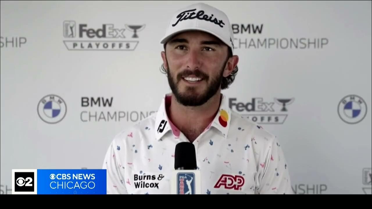 Max Homa sets course record at Olympia Fields to lead BMW Championship - YouTube