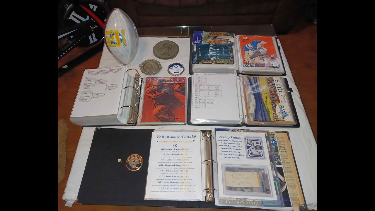 Baltimore Colts NFL Champions 1958, 1959 & 1970. Rare Memorabilia for ...