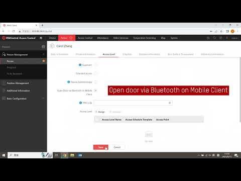 How to Configure and Apply 'Open Door via Bluetooth' on HikCentral Access Control Web Client ...