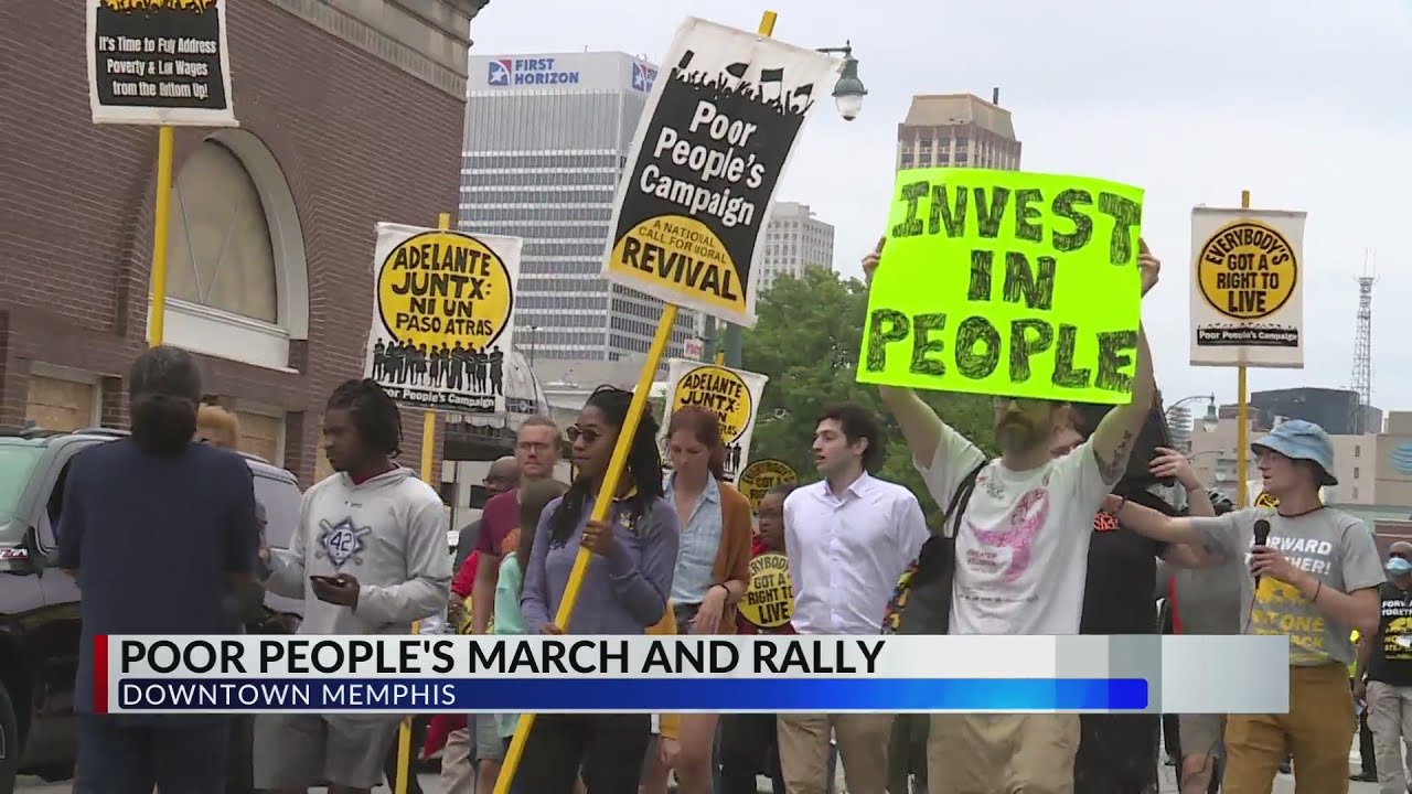 Poor People's Campaign makes final stop in Memphis - YouTube