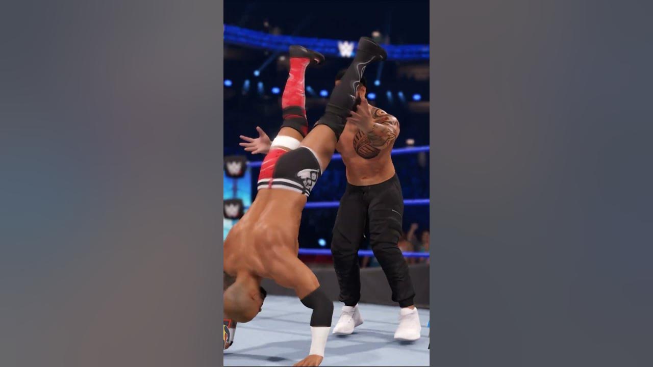 Jeyandjimmy Usos Vs Ricochet And Braun Strowman Wwe Smackdown Part 2 Of