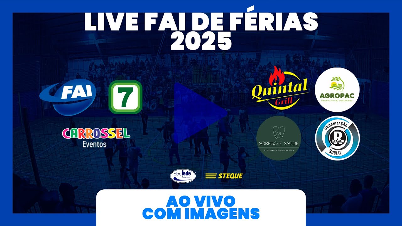 SEMI FINAIS - LIVE FAI FUTSAL DE FÉRIAS 2025 - YouTube