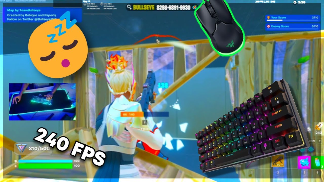 [ASMR 240FPS] 🤩 1v1 Piece Control ⭐ Super Clicky Keyboard Sounds! ⭐ ...