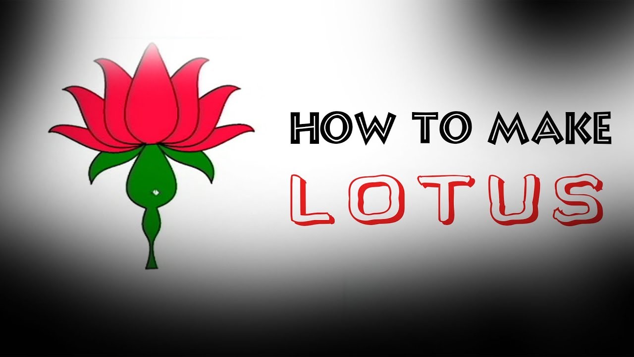 How To Make Lotus In MS PAINT (तीन क्लिक में लोटस बनाने का तरीका जानें ...