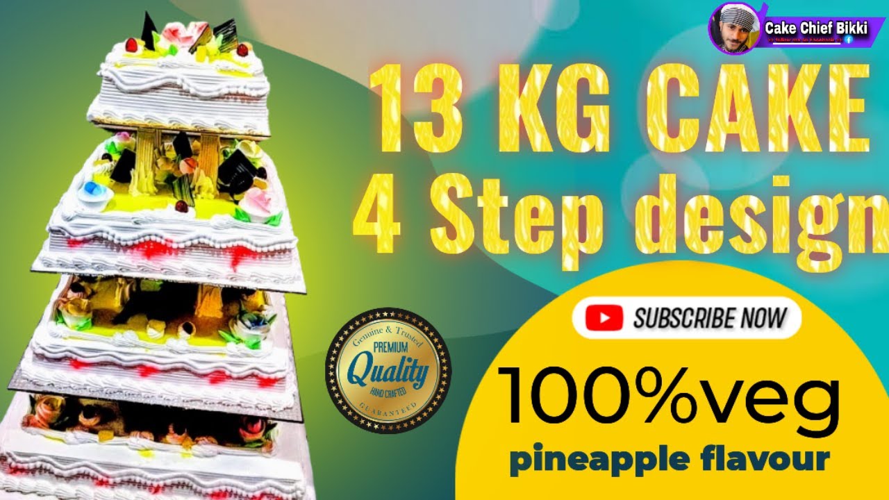MAKING Giant 13 kg SQUARE CAKES Like a Pro At Home! - YouTube