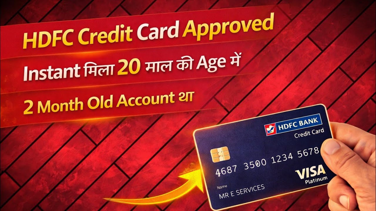 HDFC Bank Credit Card Instant Approved हुआ 20 साल की Age में 🔥 | HDFC ...