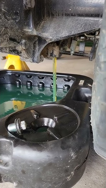 John deere 1025R (Molly mower)first transmission oil change at 50hrs. looks clean but has to be ...