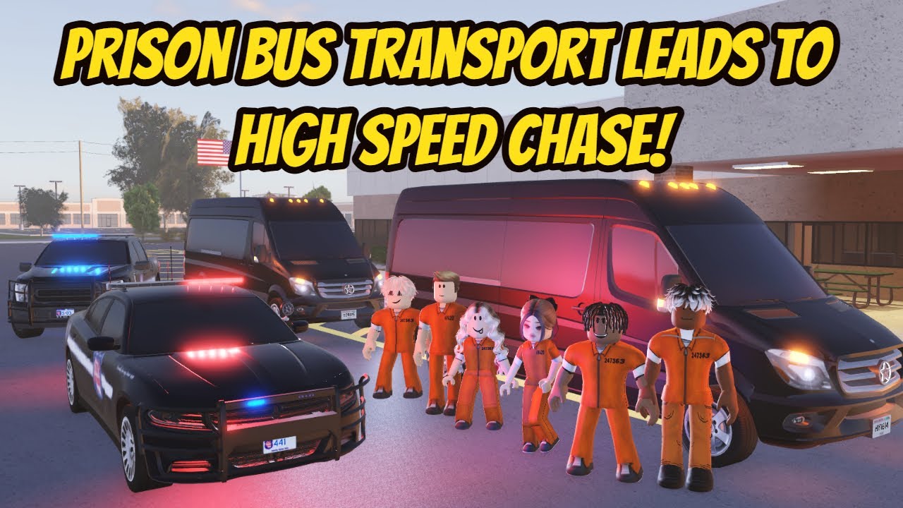Greenville, Wisc Roblox l Prison Bus Transport Convoy HIGH SPEED POLICE ...