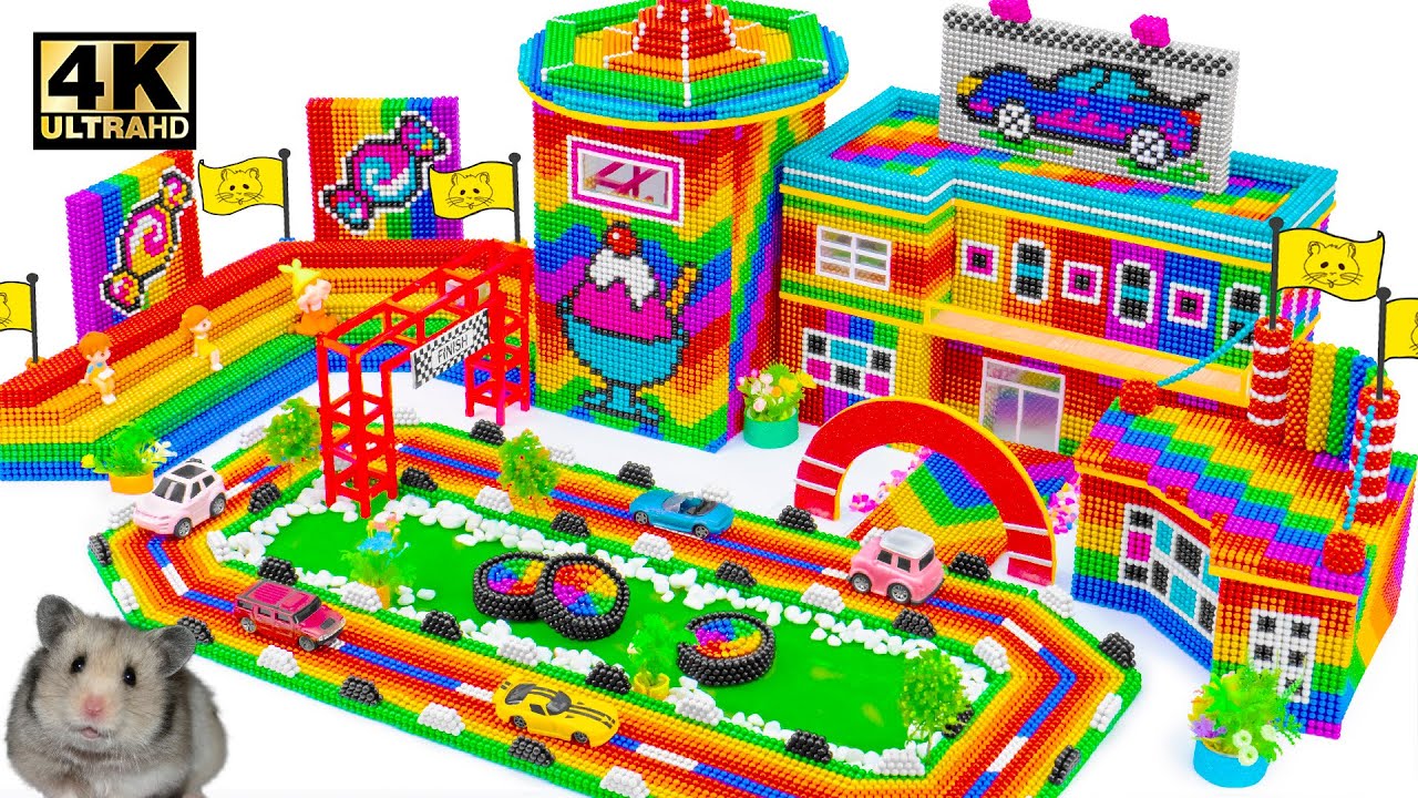 Satisfying Video | How To Make Rainbow Sweet Candy Car Race Tracks From ...