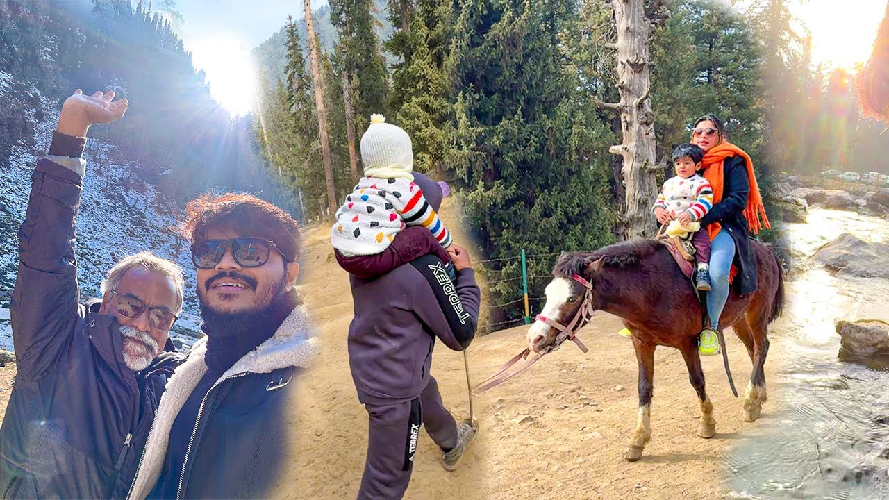 অমরনাথ যাত্রার Base Camp পৌছালাম 🙏 Pahalgam পাহাড় চূড়ায় Rihu কাঁধে ...