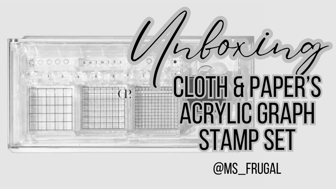 Unboxing Cloth and Paper Acrylic Graphic Stamp Set | FOMO Purchase ...