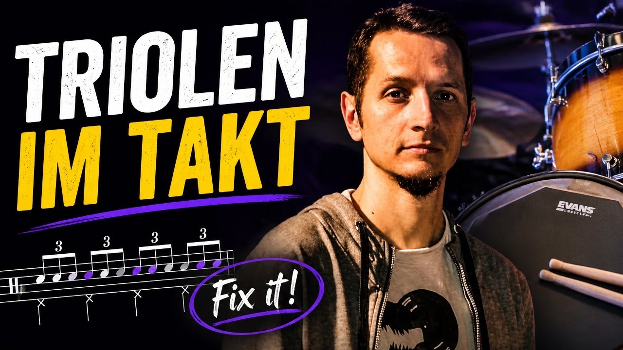 Rudiments: Doubles und inverted Doubles in Triolen @mireksdroom - YouTube