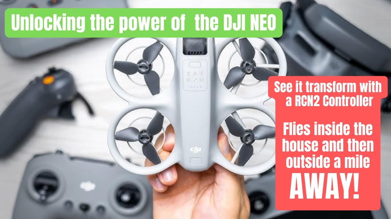 DJI NEO powers unlocked with remote - flying indoors to the great ...