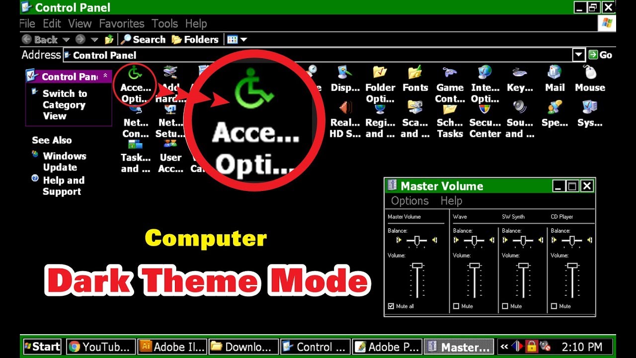 Windows XP Dark Theam | 2019 | Dark Theme Mode Officially - YouTube
