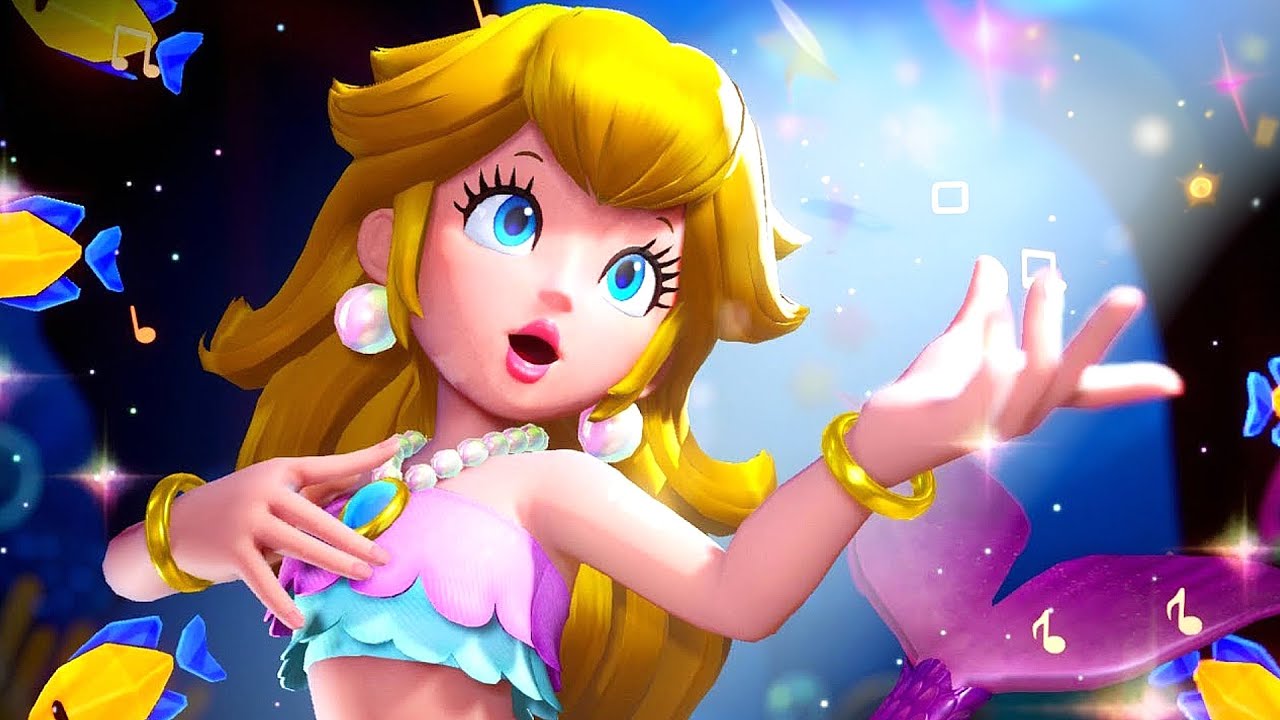 Mermaid Peach All Stages - Princess Peach Showtime - YouTube