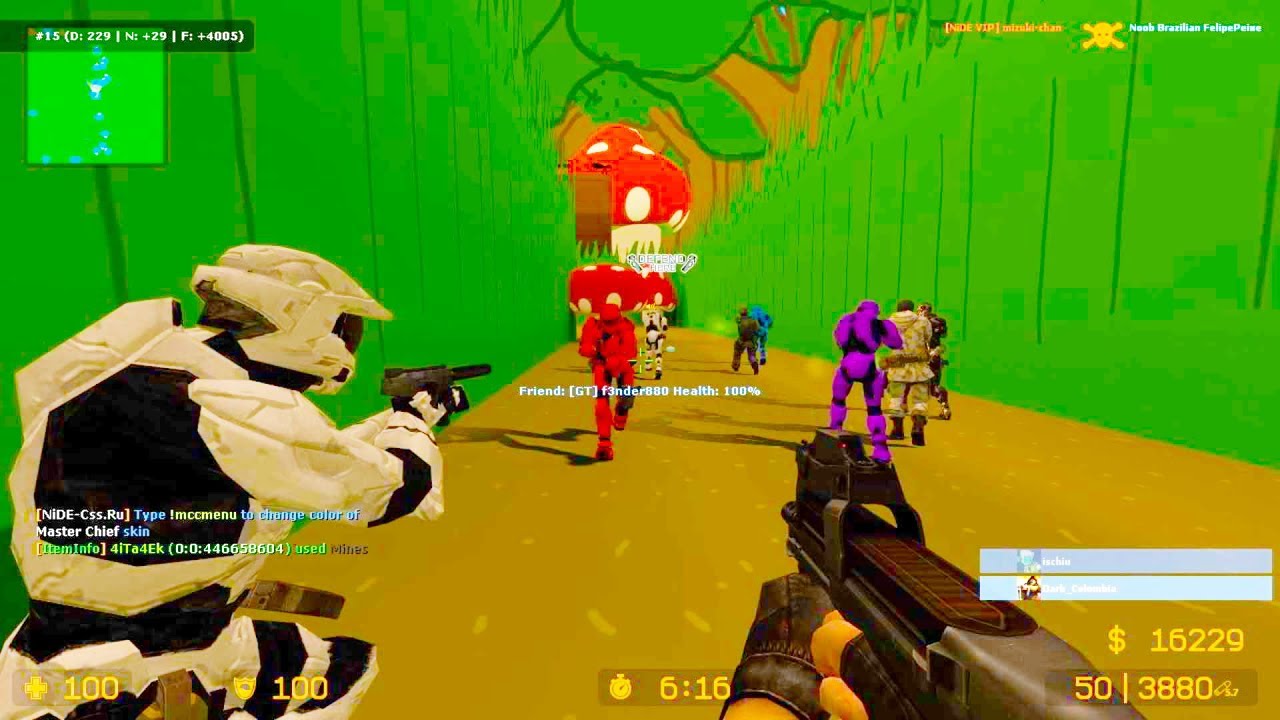 Counter Strike Source - Zombie Escape mod online gameplay on Shroom ...