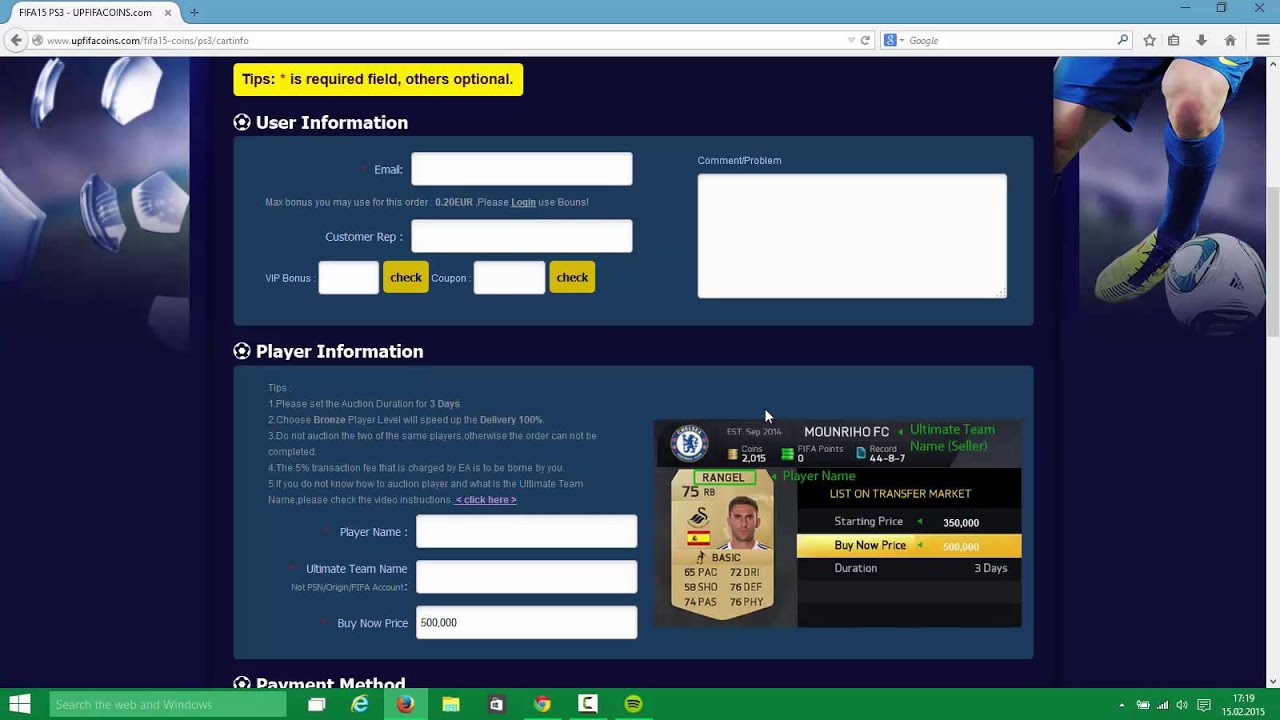 1 Millionen FIFA COINS für nur 7 Euro 100% kein fake - YouTube