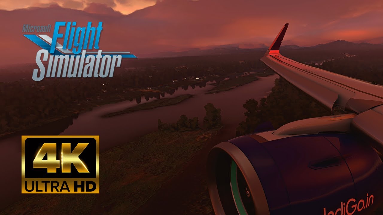 ️ Microsoft Flight Simulator | MAX REALISM | Sunset Landing at Cochin ...