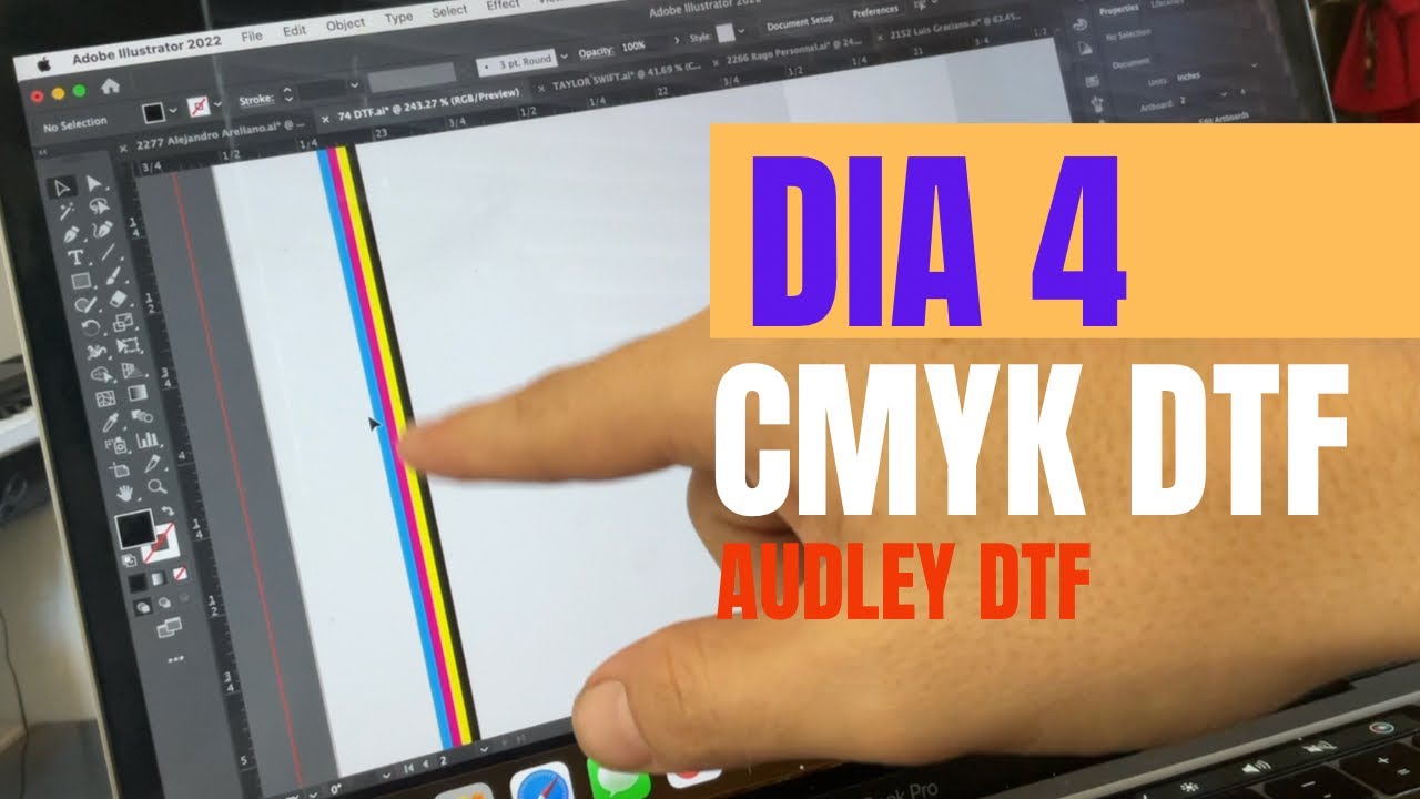 Agregar líneas CMYK a tus impresiones l Audley DTF - YouTube