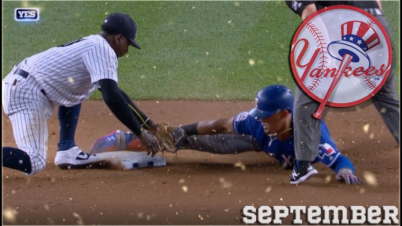 New York Yankees Highlights: Defensive Plays In September - YouTube