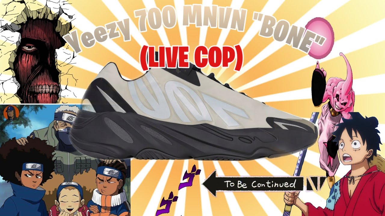 Yeezy 700 MNVN "BONE" Colorway (LIVE COP) - YouTube