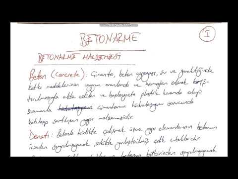 BETONARME dersi / 1- Giriş