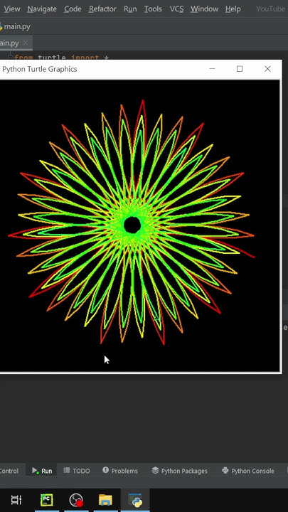 Colorful Spiral Art: Python Code Visualization #pythontutorial # ...