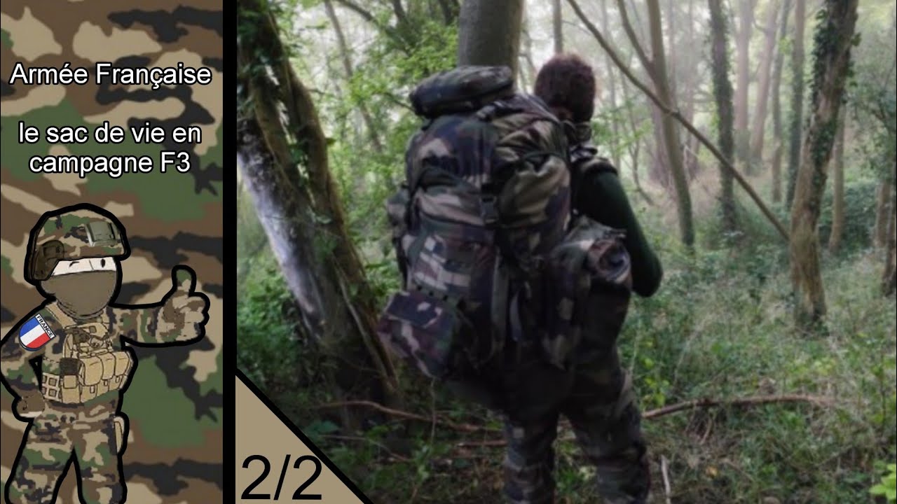 Présentation détaillée du sac F3 : le sac de vie en campagne de l’armée ...