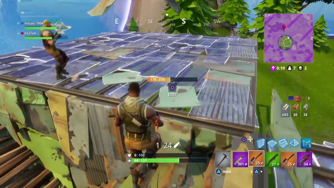 Fortnite Tree Camping Clutch! First Duos Win. - YouTube