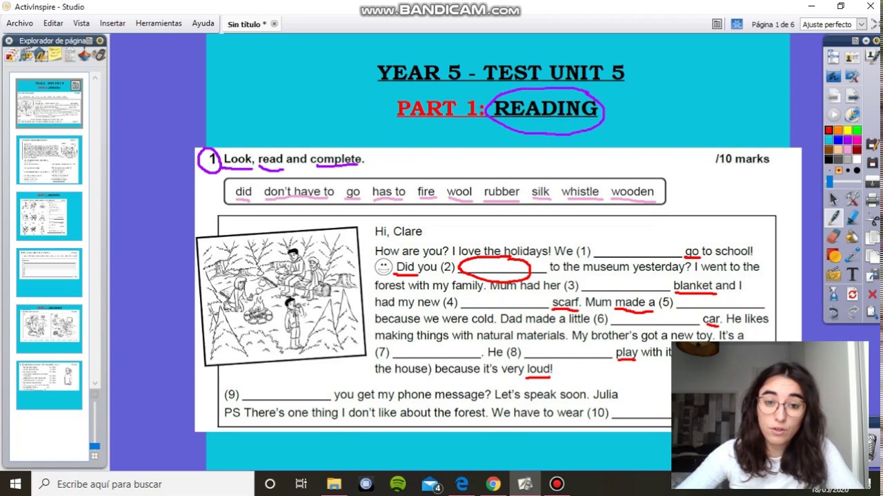 YEAR 5 READING TEST EXPLANATION - YouTube