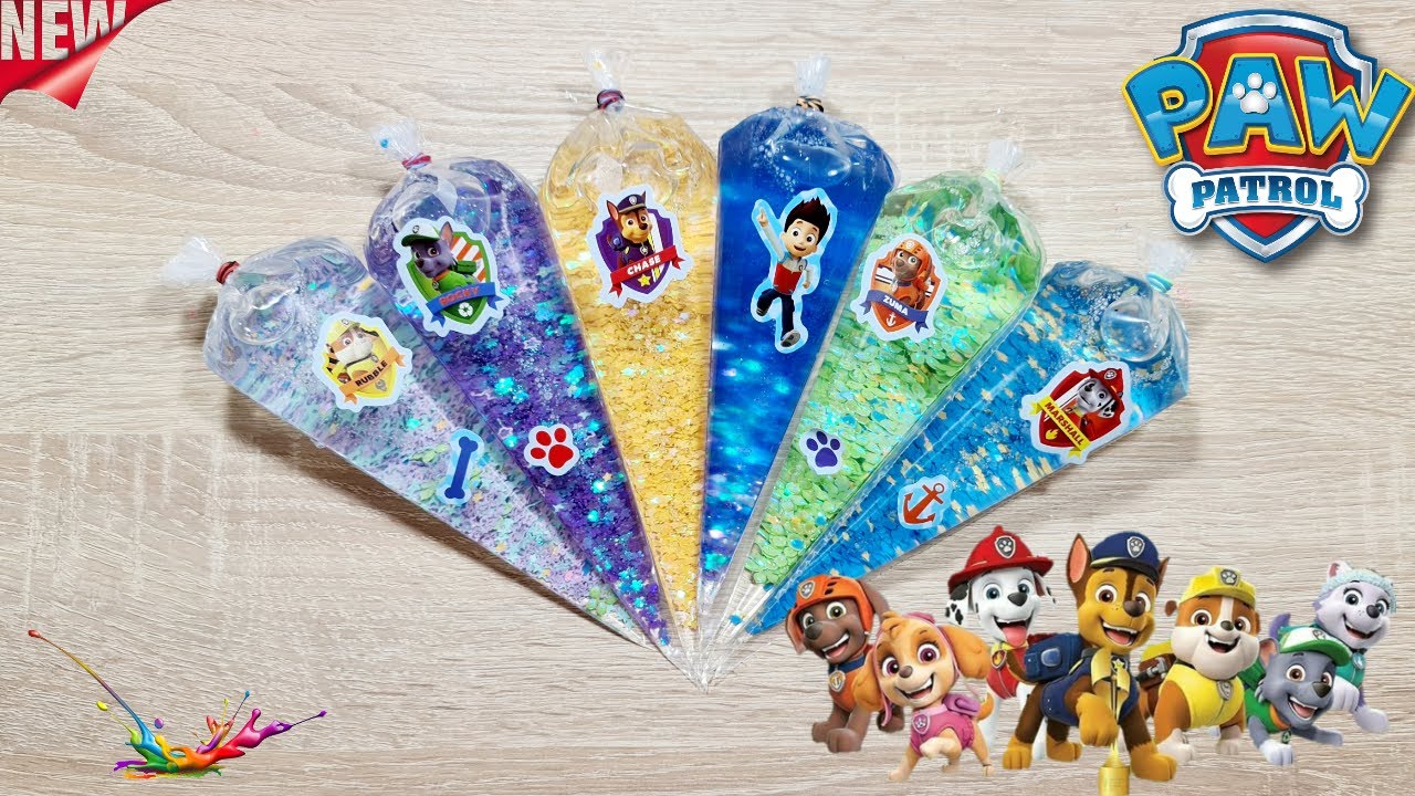 Tedy Tells...How to Make Paw Patrol Slime with Piping Bags | Slime ...