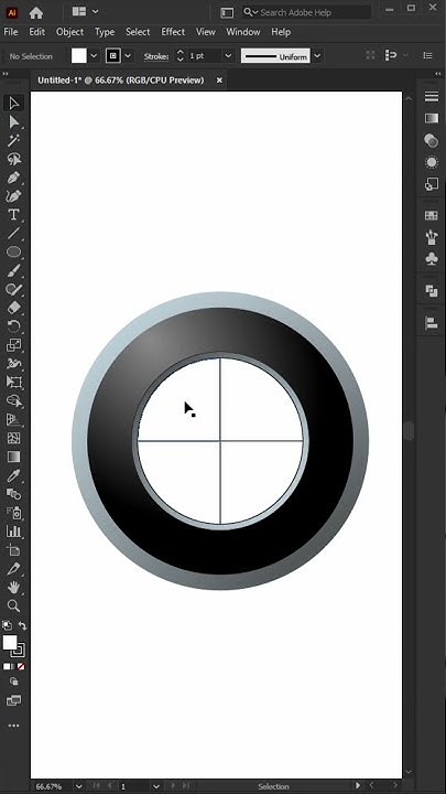 How to Make BMW Logo in Adobe Illustrator #Shorts - YouTube