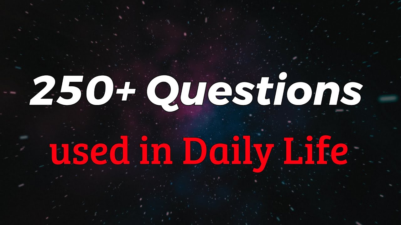 English questions used in Daily Life| Ask Questions in English ...