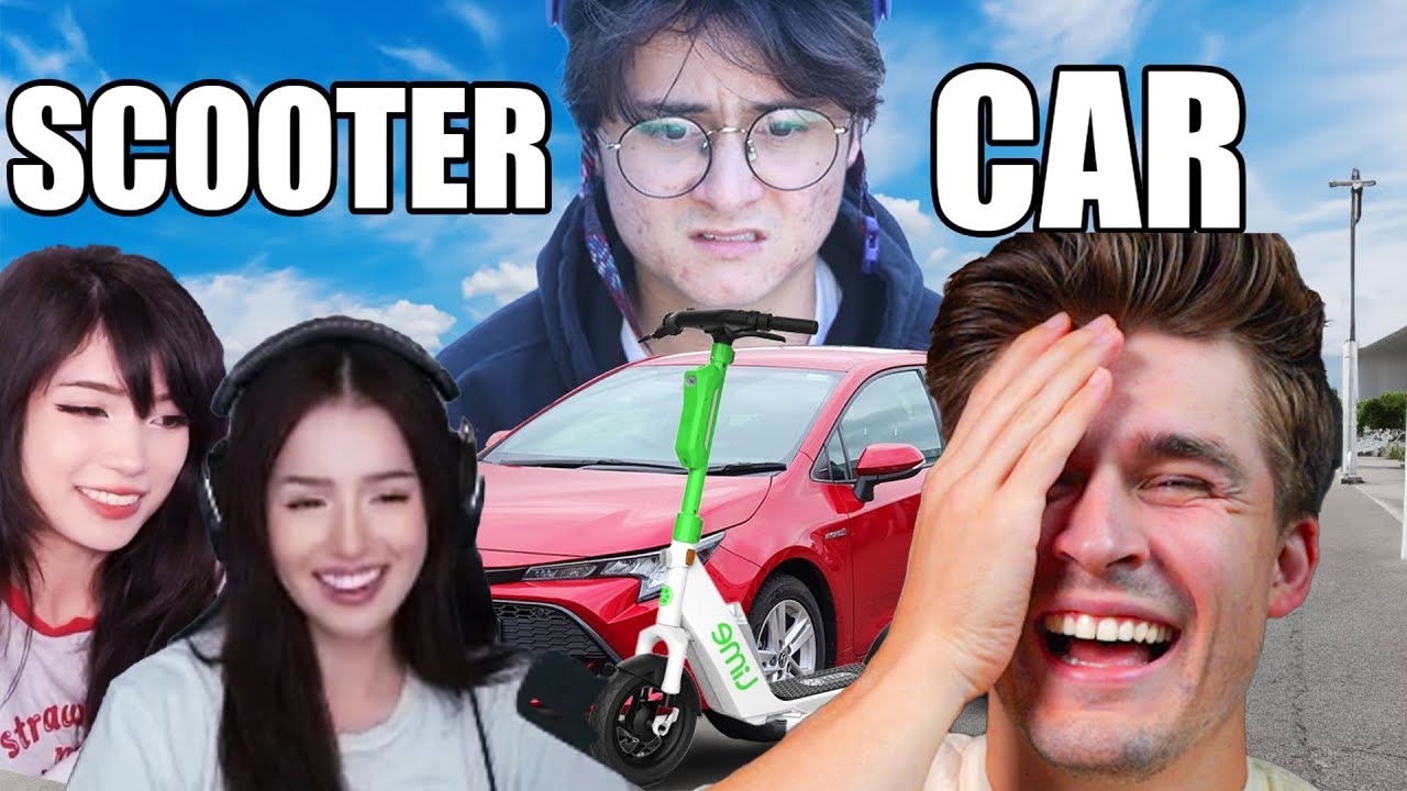Streamers React To Michael Reeves - "Car Out Of Scooters" - YouTube