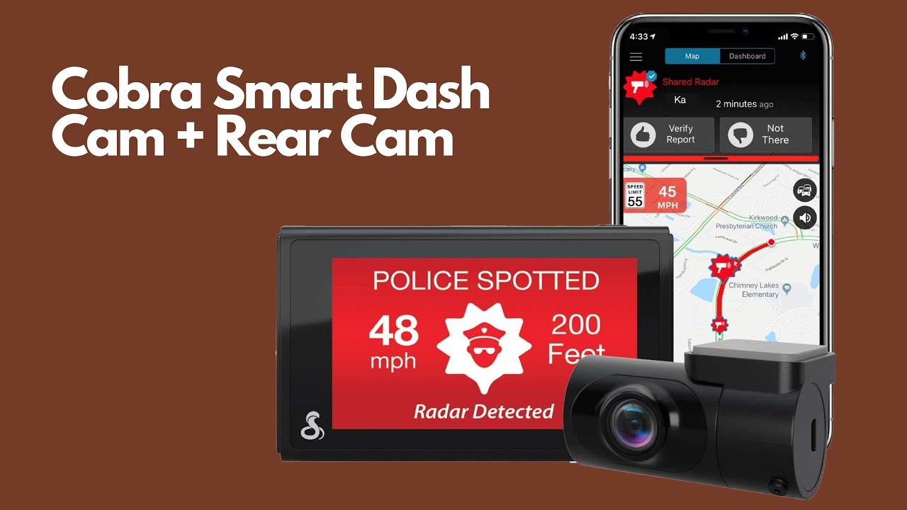 Cobra Smart Dash Cam + Rear Cam (SC 200D) – QHD+ 1600P Resolution ...