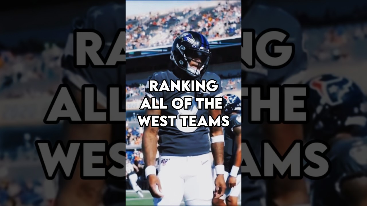 Ranking all of the West Teams in the NFL. #edit #nfl #shorts - YouTube