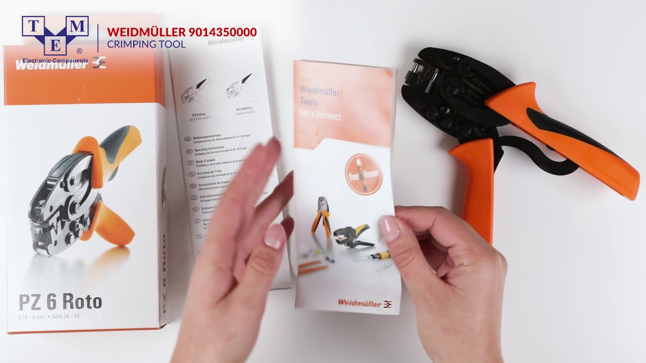 WEIDMÜLLER 9014350000 - crimping tool - UNBOXING - YouTube