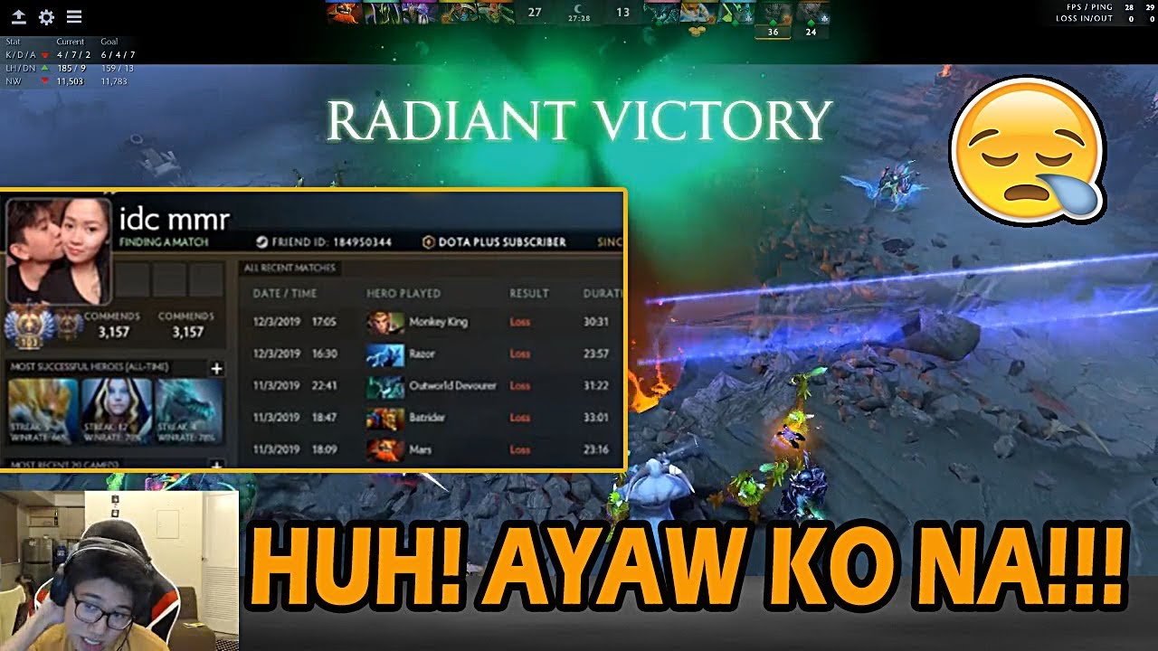 KUKU AYAW NG MAG DOTA? 5 Straight Loss - YouTube